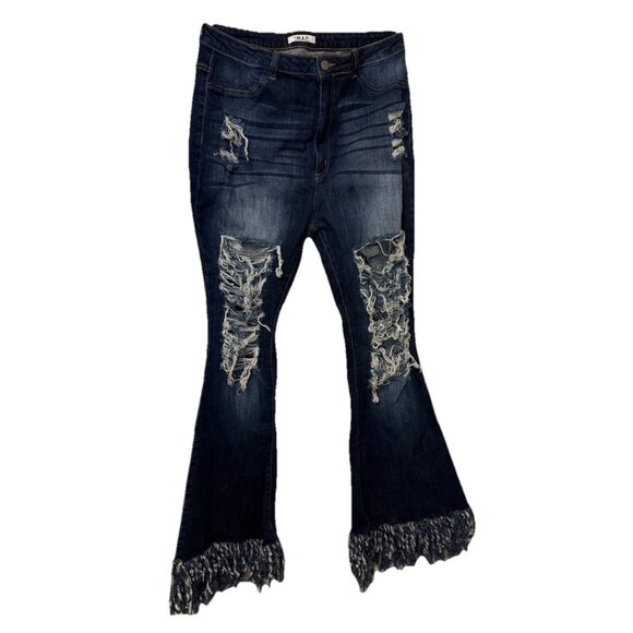 Jeans | The Map Distressed Jeans Womens 1x | Poshmark